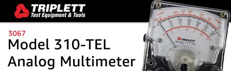 Triplett 3067 Model 310 Tel Hand Sized Analog Voltmeter For Telco 16