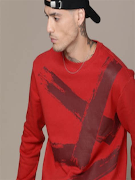 Buy Wrogn Graphic Brand Logo Printed Slim Fit Sweatshirt Sweatshirts