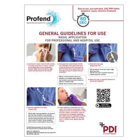Profend® Nasal Decolonization Kit Instructions For Use Ifu