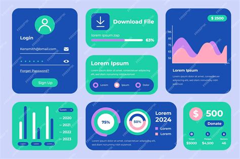 Premium Vector Uiux Element Set