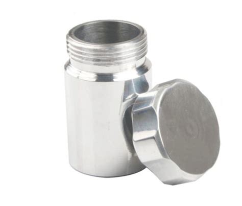 15 Aluminum Weld On Filler Neck With Cap 33mm Id 38mm Od Fuel Oil