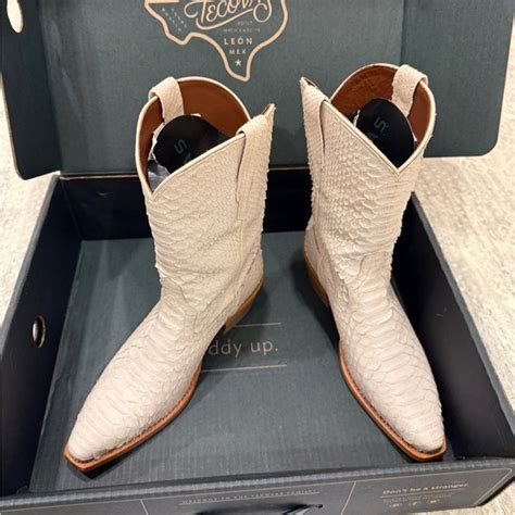Tecovas Shoes Tecova Savannah Bone Python Size 85 Poshmark