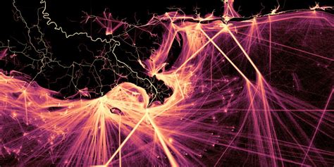 These Stunning Images Trace Ships Routes As They Move