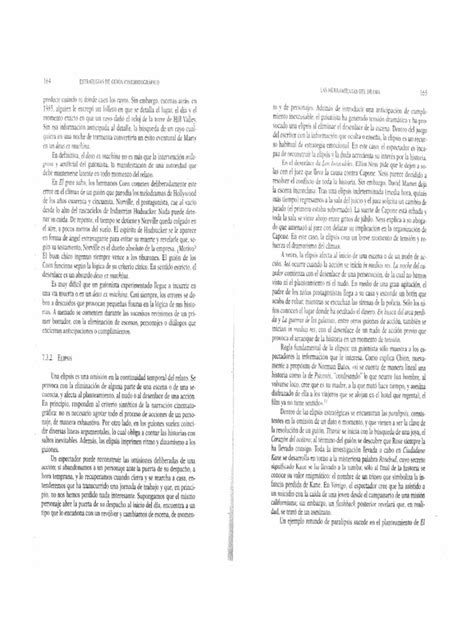 Sanchez Escalonilla Antonio Estrategias Del Guion Cinematografico Elipsis Pdf