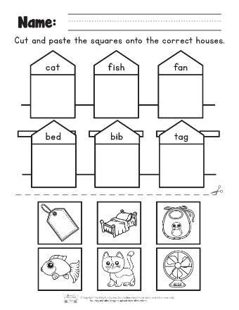 Cut And Paste Preschool Reading Comprehension Worksheets Itsy Bitsy Fun