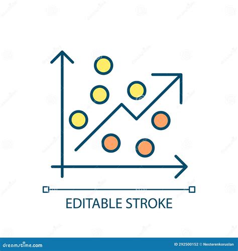 2d Editable Colorful Thin Line Failure Prediction Icon Stock