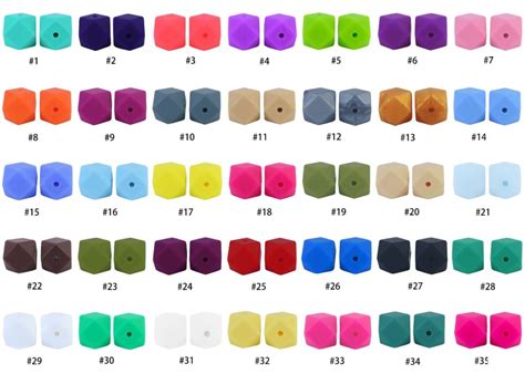 Hexagon Silicone Beads Wholesale Bulk Beads For Crafts And Teething
