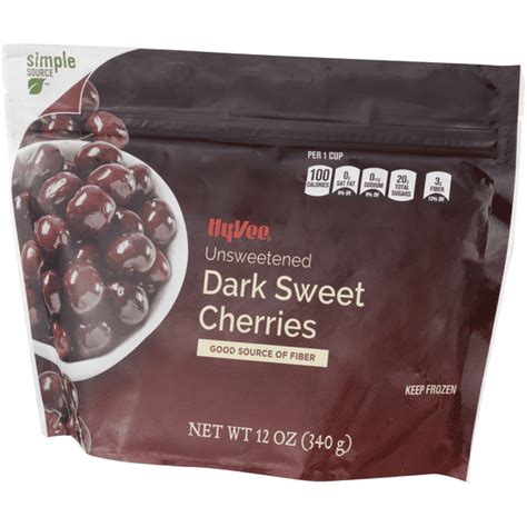 Hy Vee Dark Sweet Cherries Unsweetened Hy Vee Aisles Online Grocery