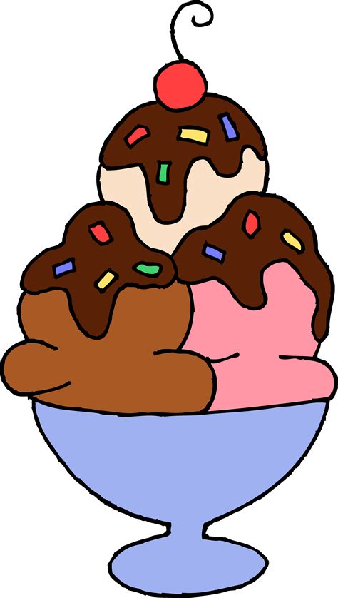 Cartoon Ice Cream Sundae
