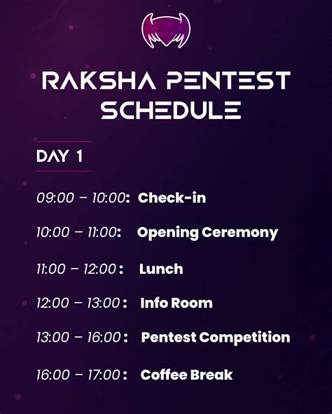 📌 Raksha Pentest Schedule Is Live 📌 Get Ready For An Epic Cybersecurity Showdown At Epi Here