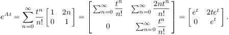 The Exponential Of A Matrix The Exponential Of A Matrix