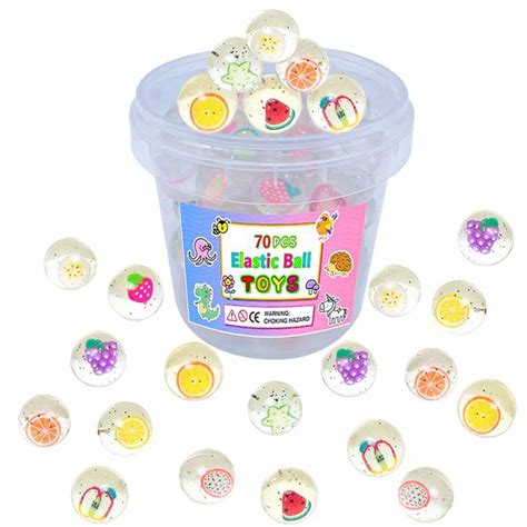 70pcs Small Bouncy Balls 1 Inch Rubber Bouncy Balls Bulk Small Rubber
