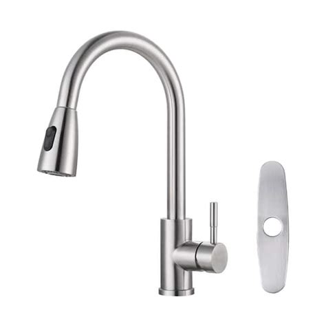 Arcora Single Handle High Arc Kitchen Faucet With Pull Down Sprayer And