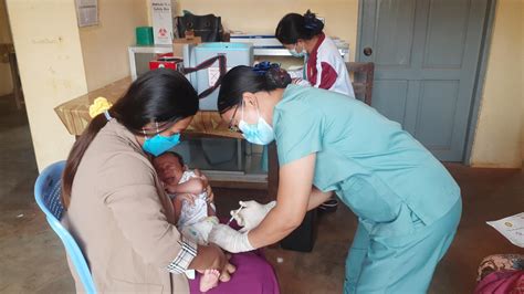 ရပ်စောက်၌ အသက်၂နှစ်အောက် ကလေးငယ်များအား ပုံမှန်ကာကွယ်ဆေး ထိုးနှံတိုက