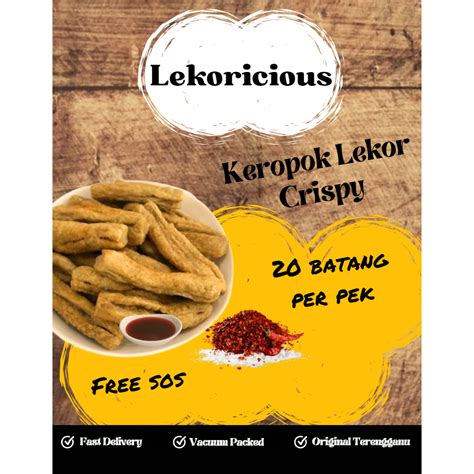 Keropok Lekor Terengganu Keropok Lekor Crispy Cheese Lekor Free Sos