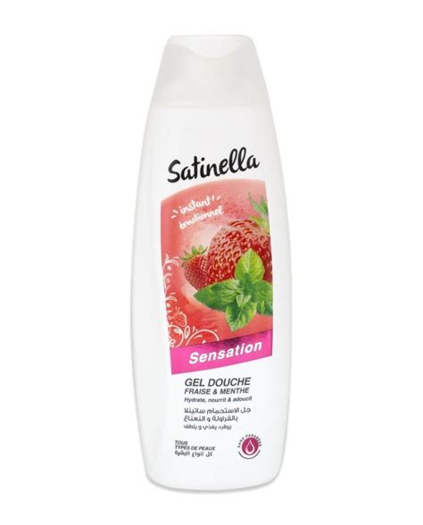 Satinella Gel Douche Sensation Fraise Menthe 300 Ml Pour Femme