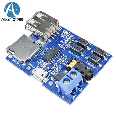 Tf Card U Disk Mp3 Format Decoder Board Aamplifier Decoding Audio Player Module Ebay