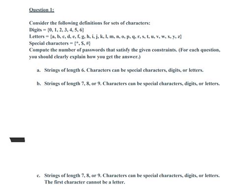Solved Consider the following definitions for sets of | Chegg.com