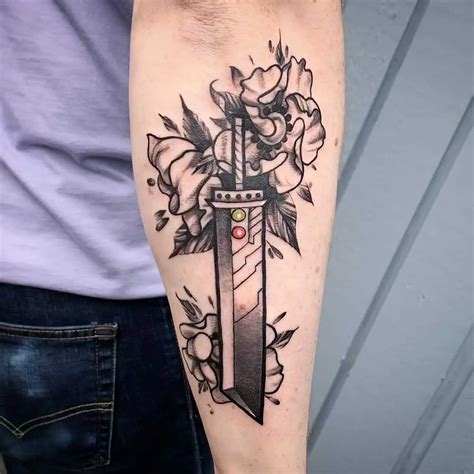 Final Fantasy 7 Buster Sword Tattoo