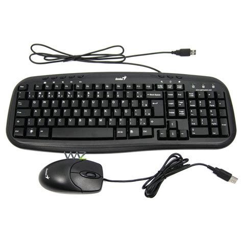 Teclado e Mouse - USB - Genius KM-200 Multimidia (Combo) - Preto - KM ...