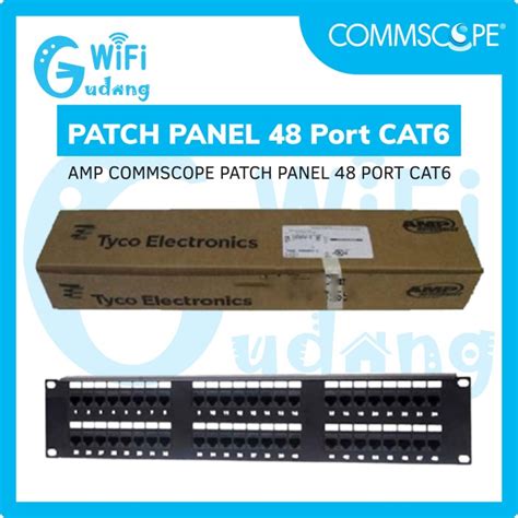 Jual Amp Commscope Patch Panel 48 Port Cat6 Jakarta Pusat