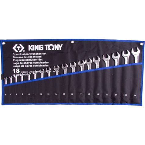 Набор комбинированных ключей KING TONY 12D18MRN, 6-24мм, чехол из ...