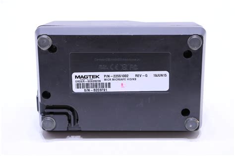 Magtek 22551002 Mini Micr 3 Track Msr Micrsafe Usb Check Scanner Premier Equipment Solutions Inc