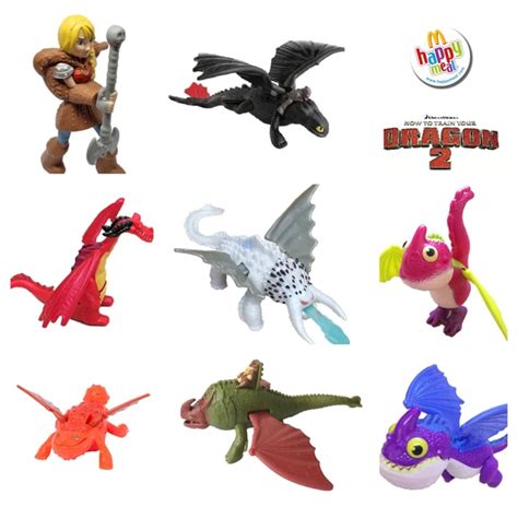 Mcdonalds Happy Meal Toys How To Train Your Dragon 2 Plastic Toys