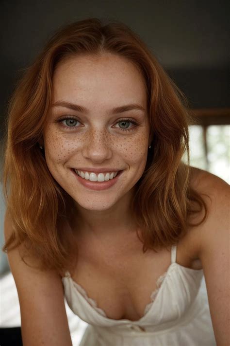 Beautiful Average Looking Woman Smiling White Teeth Dress Looking
