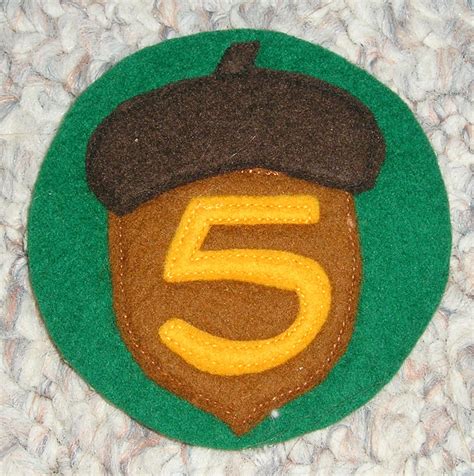 This Old Boy Scout Patch Region V Acorn Felt