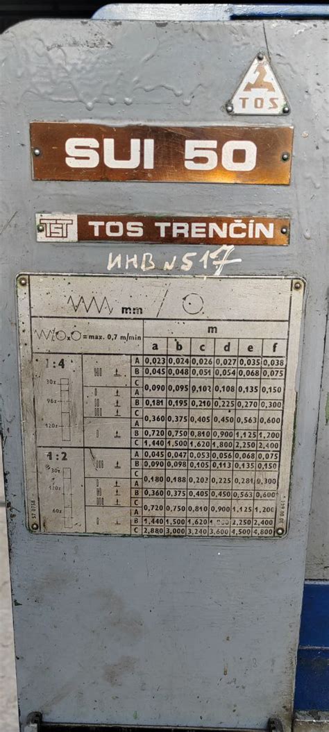 Tos Trencin Sui 502000 Universal Milling Machine Used Machines Exapro