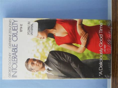 Intolerable Cruelty Vhs 2004 Nos Catherine Zeta Jones George