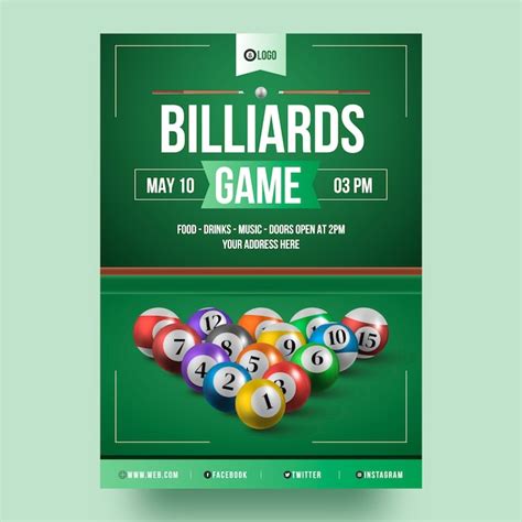 Billiards Poster Images Free Download On Freepik