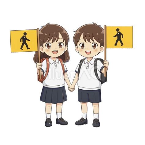 通学する小学生イラスト No 27286070｜無料イラスト・フリー素材なら「イラストac」