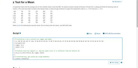 Solved I Need A Script Answer For Matlab With The Needed