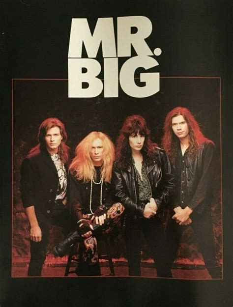 Mr Big 80s Rock Band Album Cover Mundo Musical Arte Rockero