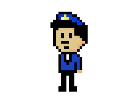 8 Bit Police Officer By Silentgraveyard On Deviantart