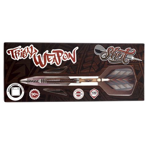 Tribal Weapon 1 Series 90 Tungsten Steel Tip Darts By Shot Rebel Darts