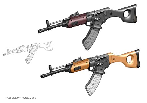 Ast21 On Twitter Sketch Of Soviet Prototype Assault Rifle Tkb 022