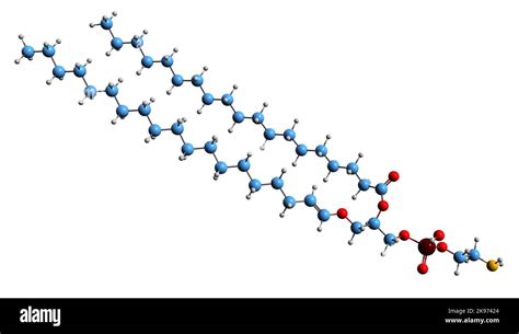 3d Image Of Plasmalogen Skeletal Formula Molecular Chemical Structure