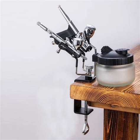 Universal Airbrush Holder Stand Practical Clamp On Table Stand Air