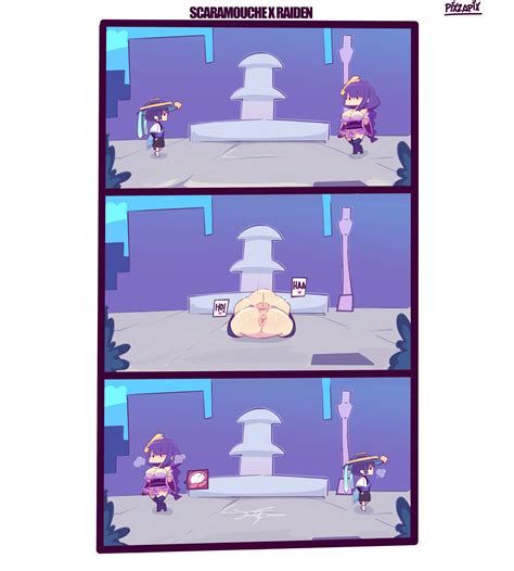 Pixzapix Raiden Shogun Scaramouche Genshin Impact Genshin Impact