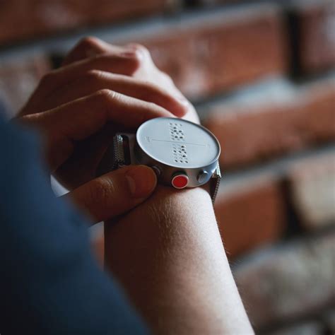 Smartwatch For The Visually Impaired Displays Information In Braille