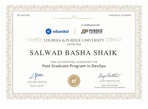 Salwad Basha Shaik On Linkedin Check Out Salwads Certificate On Post Graduate Program In