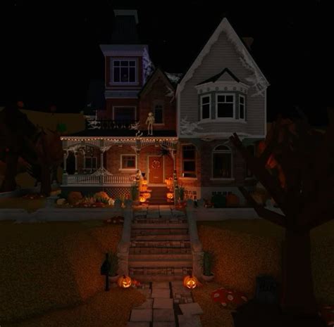 Halloween Bloxburg Home Diy House Plans House Ideas Fall Cool