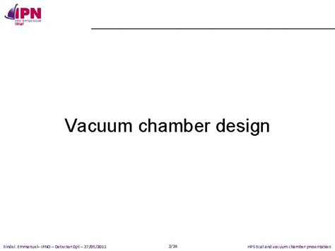 Hps Ecal And Vacuum Chamber Design 1 Vacuum