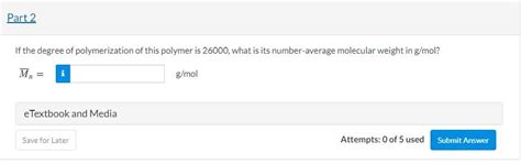 Solved A Compute The Repeat Unit Molecular Weight Of