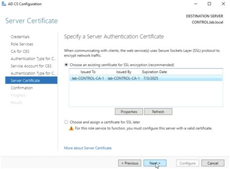 Lab Configuring A Microsoft Server To Be A Root Certificate Authority Ca Iwan