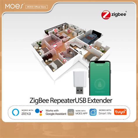 Moes Tuya Zigbee Signal Repeater Amplifier Usb Extender For Smart