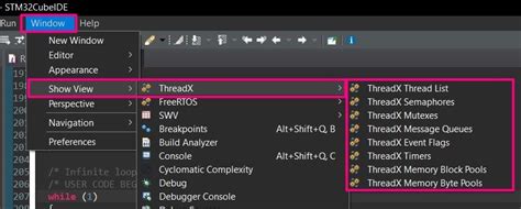 how to enable freertos™ run time and stack usage v